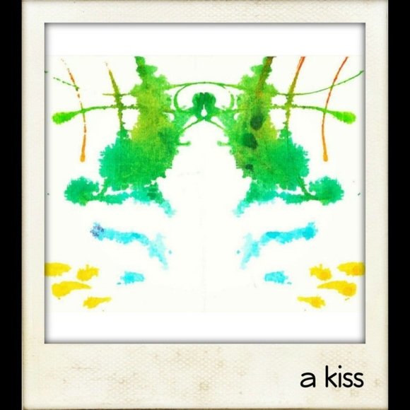 Art | 453 Ink Blot Print A Kiss | Poshmark